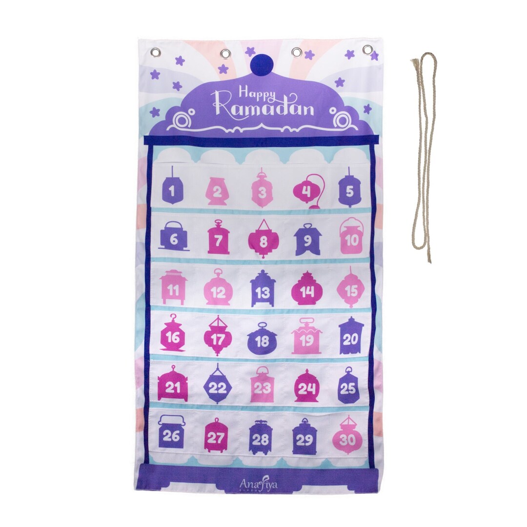 Ramadan Countdown Wall Calendar Lantern Green or Purple - Etsy