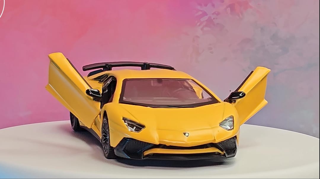 Personalized Lamborghini Aventador Toy Car - Custom Number Plate ...