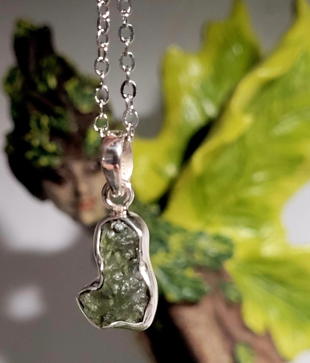 Real Moldavite Pendant From Australia, Real Meteorite Pendant ...