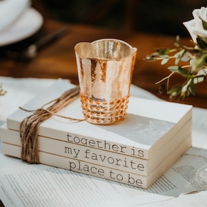 Custom Book Stack Centerpiece||wedding & Home Decor||made With Real ...