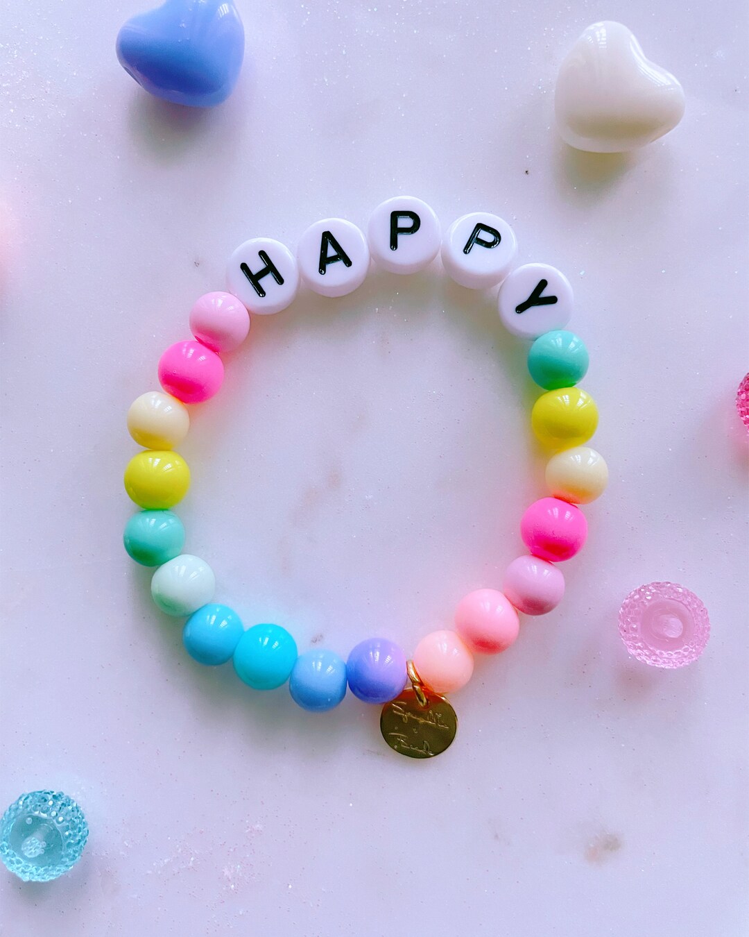 Large Letter Beads Happy - Etsy