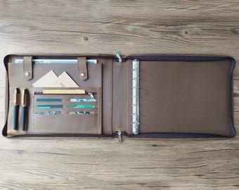 7 Ring Check Binder Portfolio - Etsy