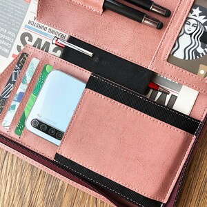 Pink Portfolio for Women, 3 Ring Binder Custom Portfolio With Name Logo ...