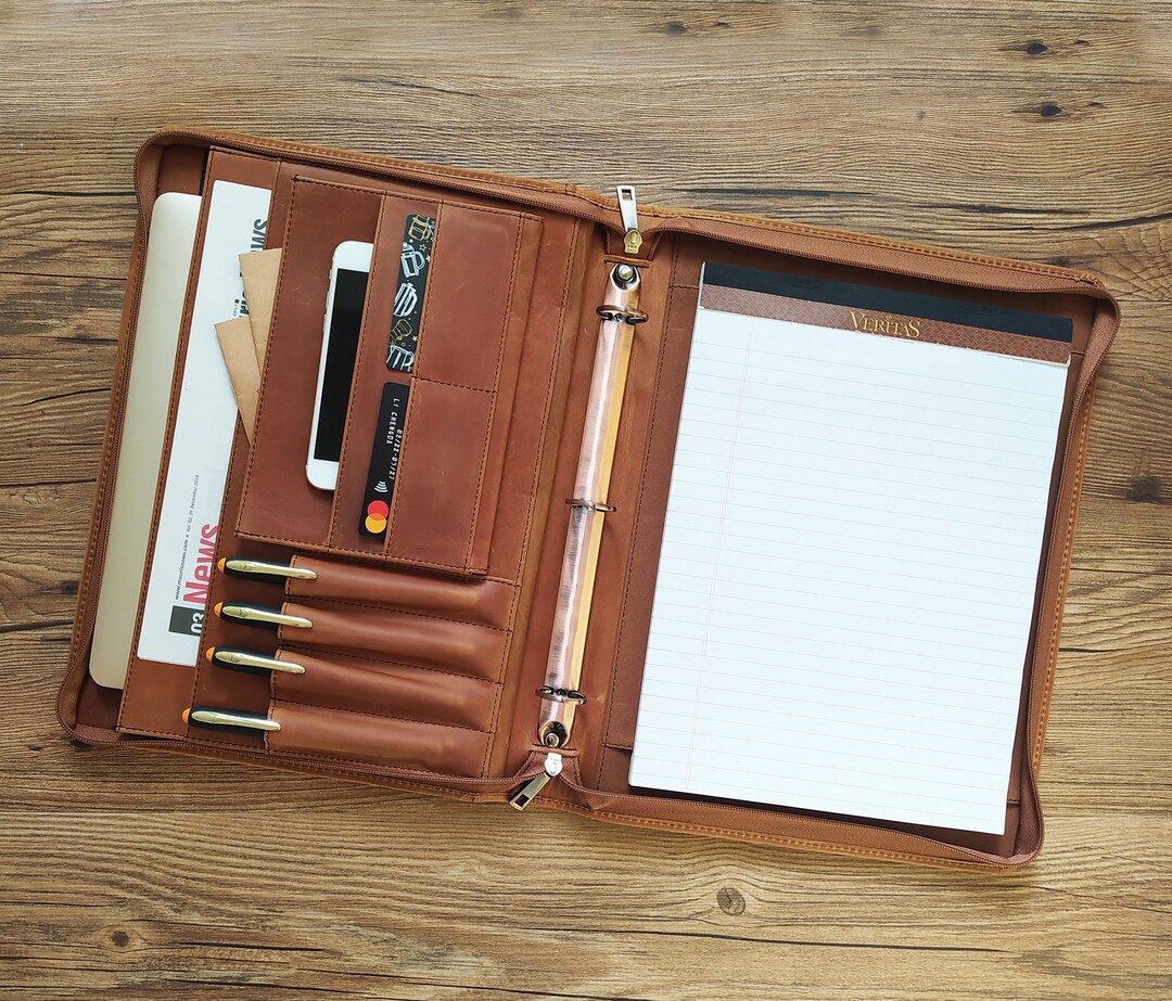 Portfolio for Men, Personalized Portfolio 3 Ring Binder, Portfolio With ...