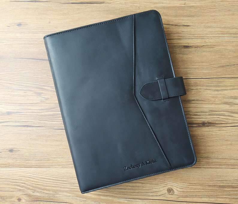 3 Ring Binder Portfolio Custom Leather Padfolio Letter A4 - Etsy