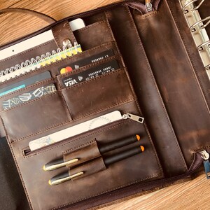 Custom 7 Ring Check Book Binder Portfolio, Check Binder With Handle ...