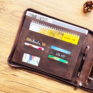 Custom 3 Ring Check Binder, Leather Check Book for 3 Ring, 9 Ring Check ...