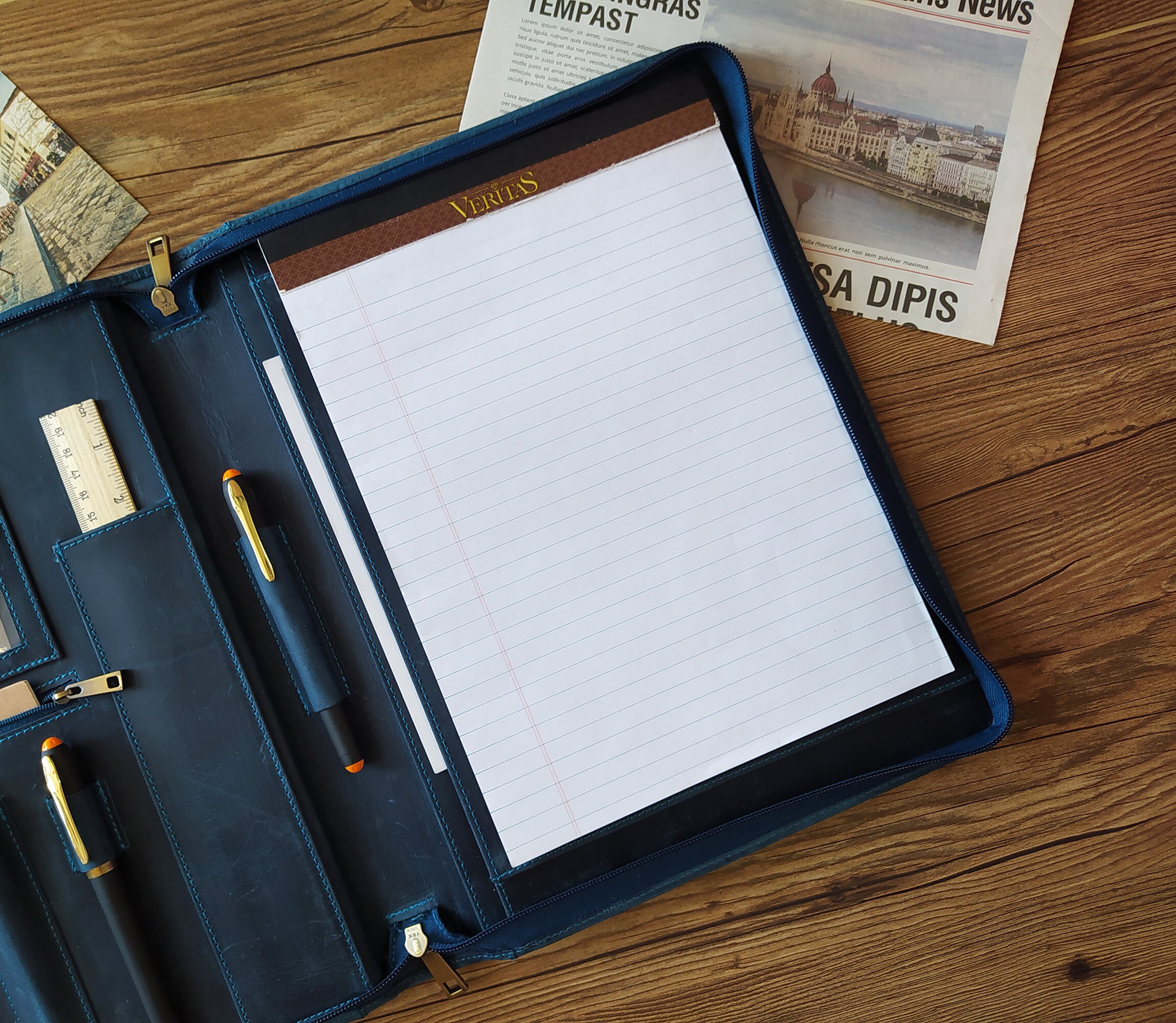 Personalized Leather Portfolio A4/ Letter Size Notepad - Etsy