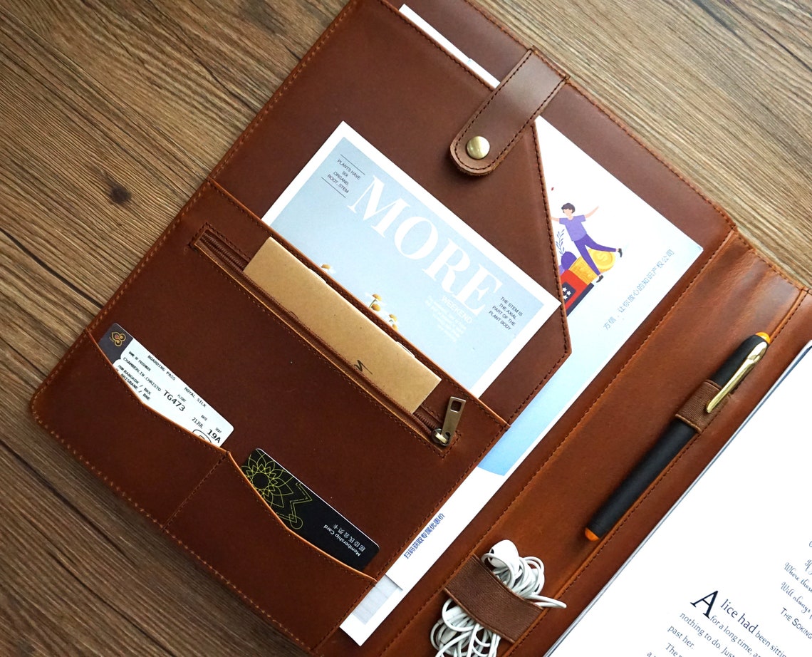Personalized Leather Portfolio Letter/ A4 /legal Size - Etsy