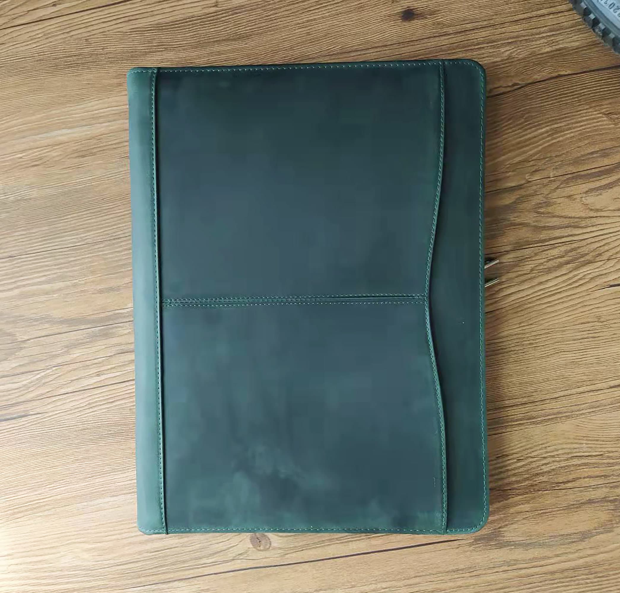 Lefty Portfolio Leather Padfolio for Left Handed Zippered - Etsy
