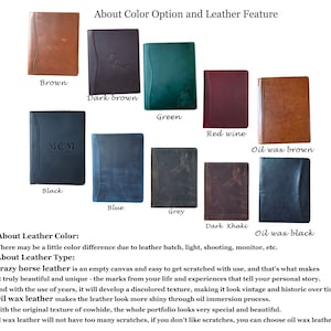 Personalized Leather Portfolio, Letter / A4 Size Padfolio, 3 Ring ...