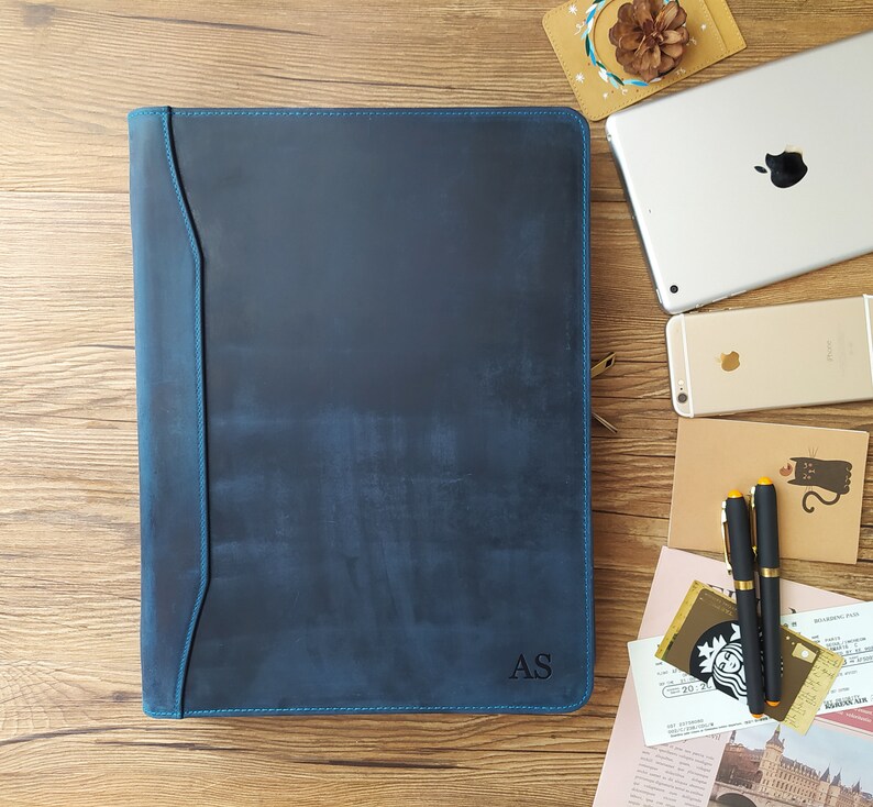 Personalized Leather Portfolio Letter / A4 Size Padfolio 3 - Etsy