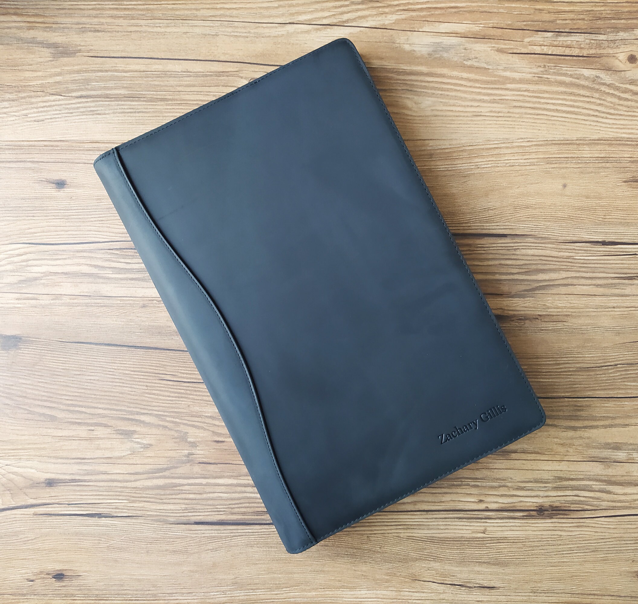 Leather Portfolio for Men Women Padfolio With Clipboard - Etsy