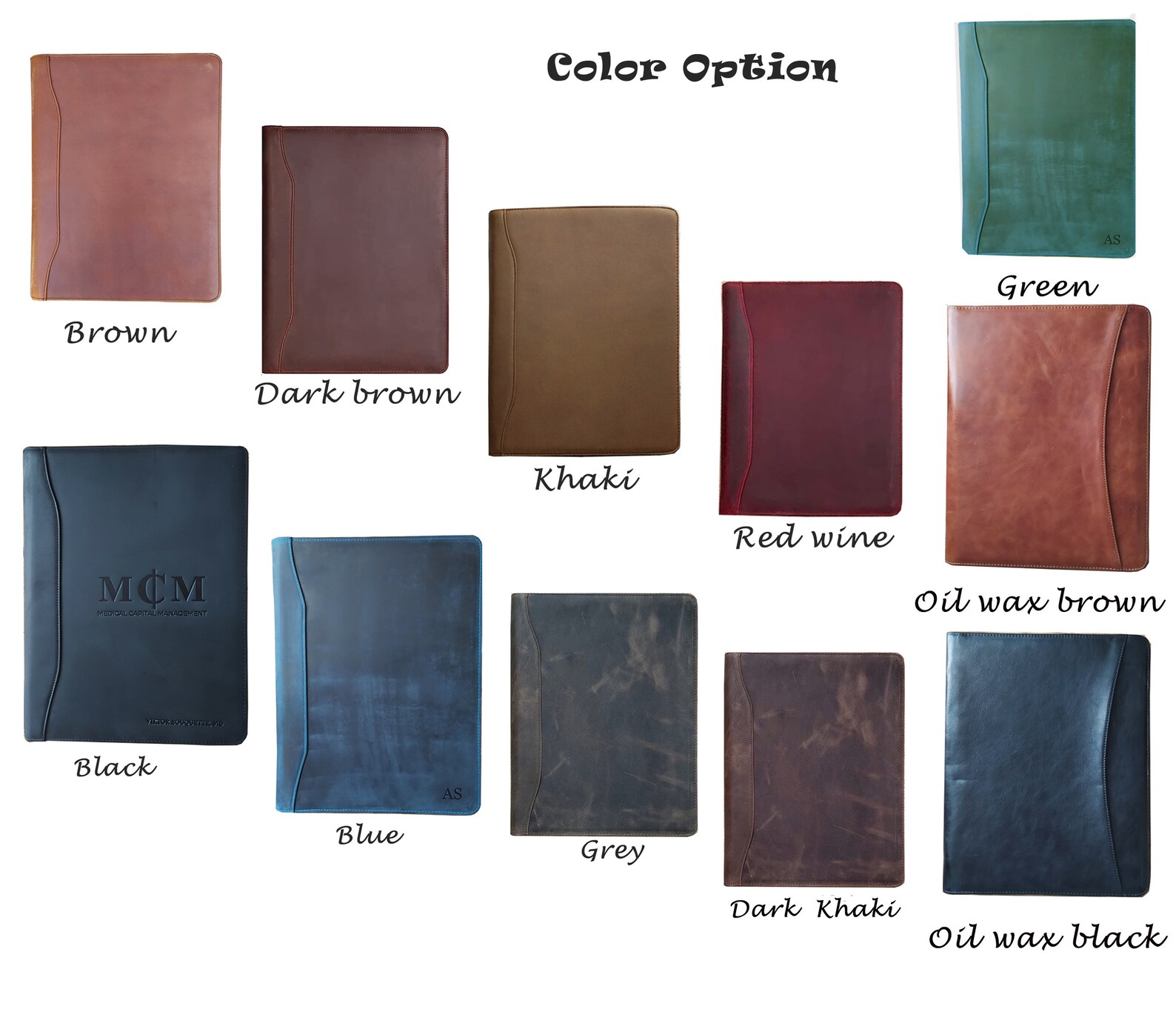 Custom Leather Portfolio Portfolio for Letter Size Notepad - Etsy