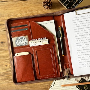 Custom A4 Portfolio, Portable Zipper Bag Folder Business Sales Folio ...