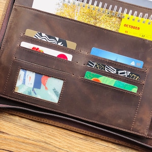 Custom 3 Ring Check Binder, Leather Check Book for 3 Ring, 9 Ring Check ...