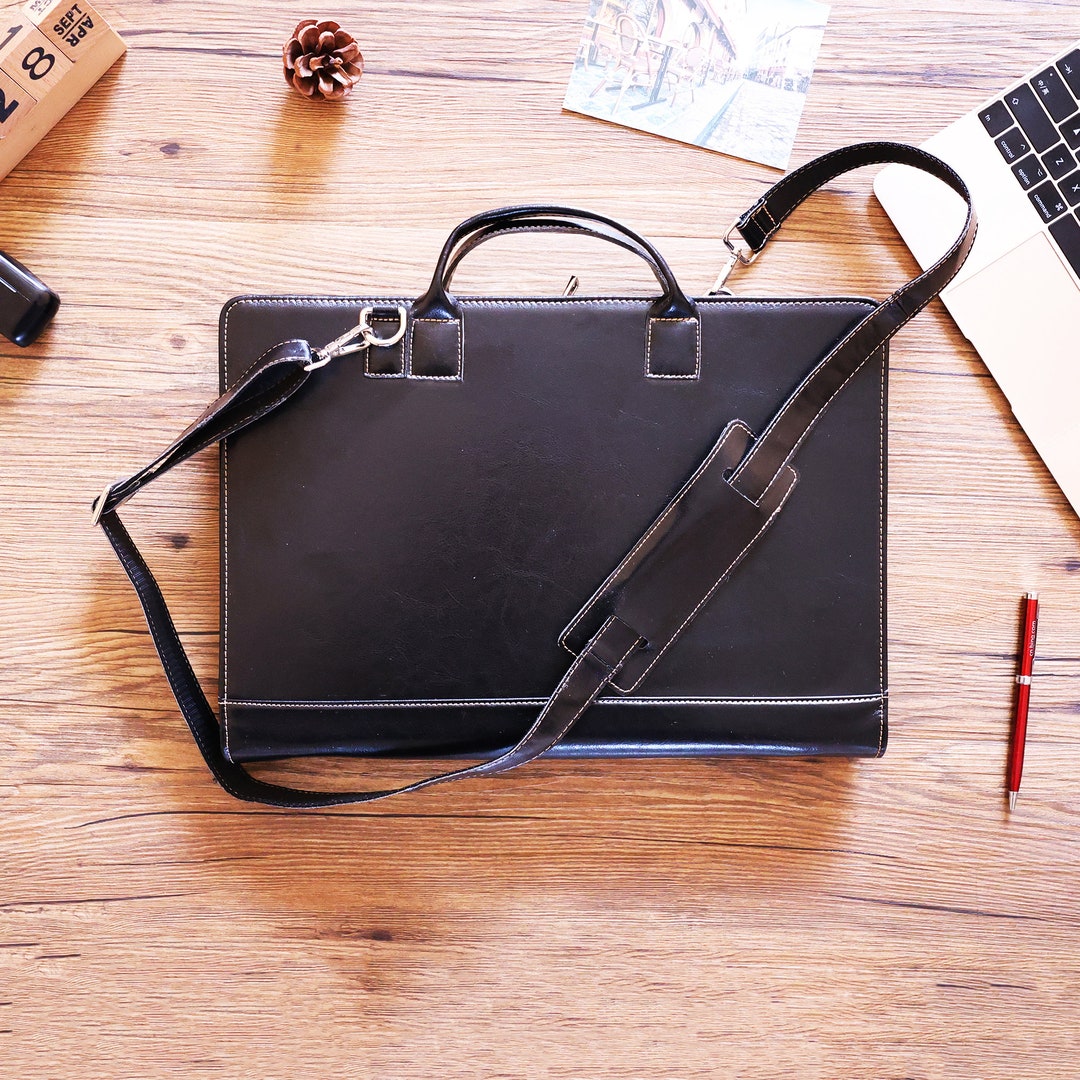 Custom Vegan Leather Portfolio Zipper Padfolio With Clipboard - Etsy