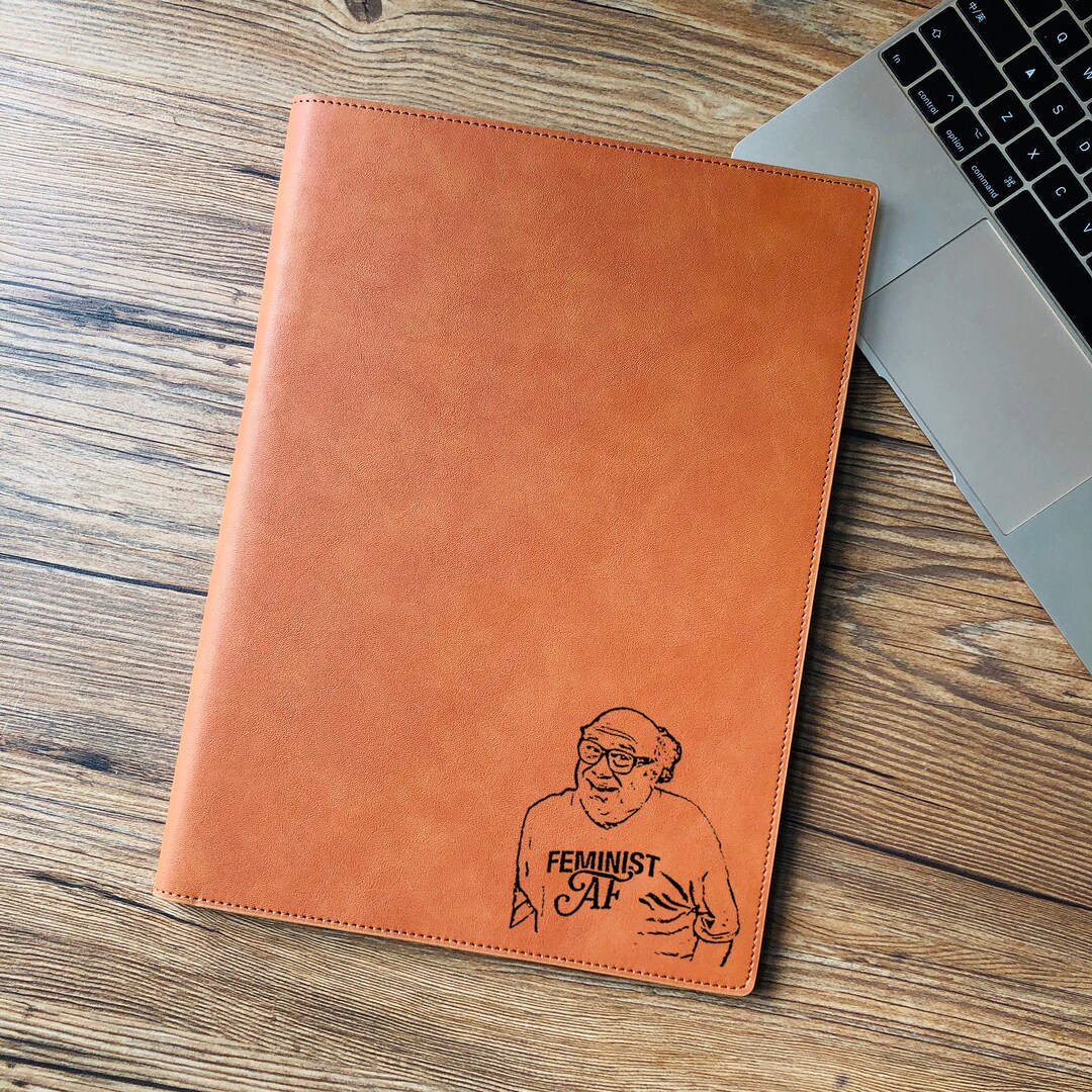Custom Slim Leather Portfolio A4 Folder Portfolio Vegan Leather ...