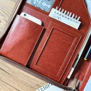 Custom A4 Portfolio, Portable Zipper Bag Folder Business Sales Folio ...