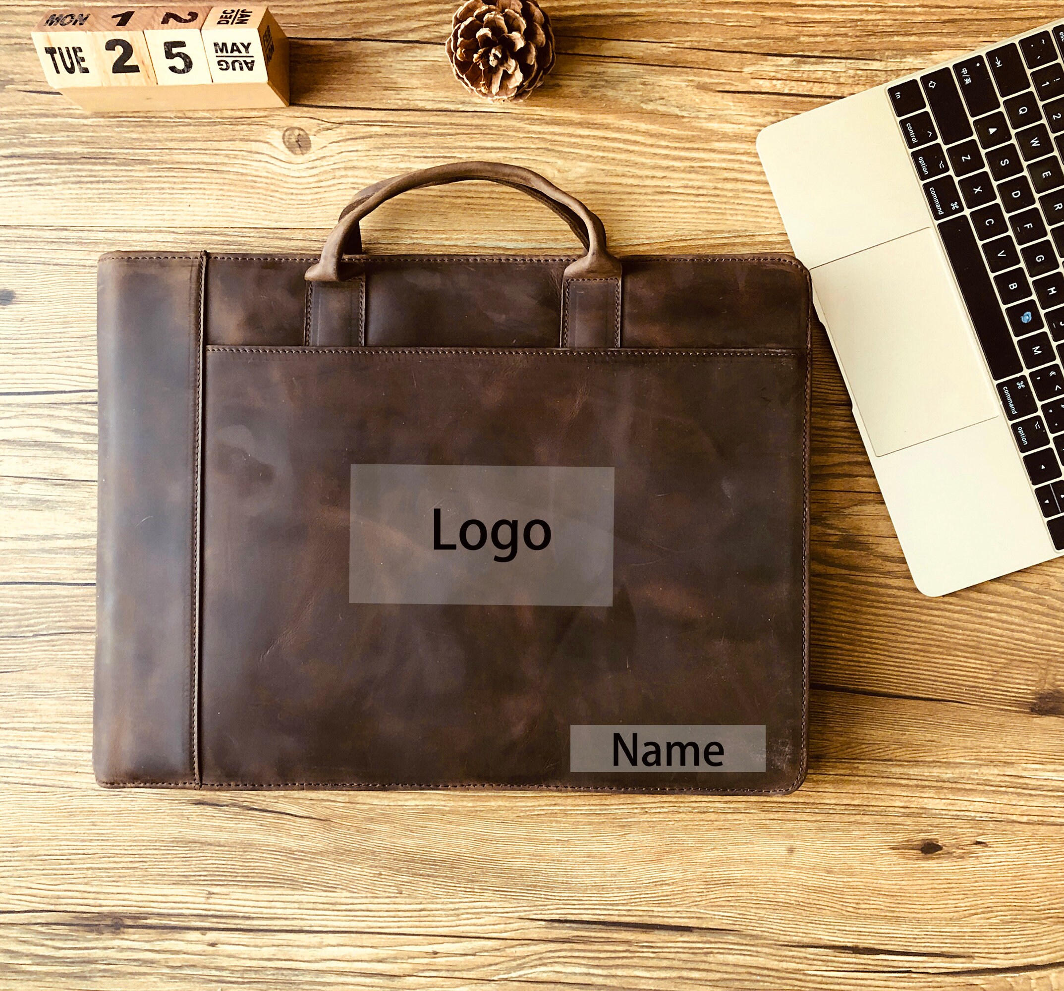 Custom 7 Ring Check Book Binder Portfolio, Check Binder With Handle ...