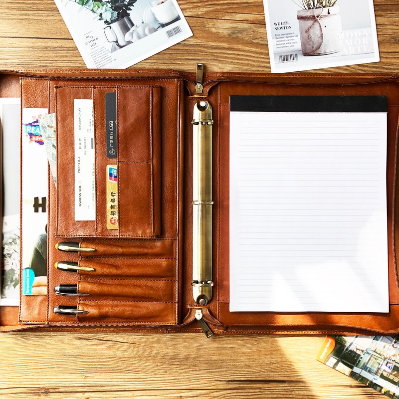 Leather Folio - Etsy