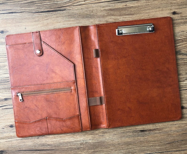 Personalized Leather Portfolio Women Portfolio Letter Size - Etsy