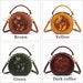 Bunny Embossed Tote, Rabbit Pattern Handbag, Retro Round Leather Women ...