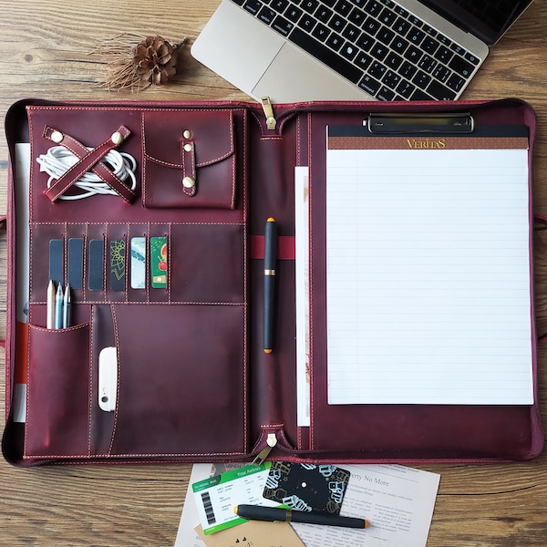 Leather Padfolio - Etsy