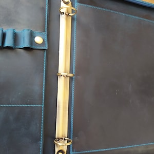 Personalized Leather Portfolio, Letter / A4 Size Padfolio, 3 Ring ...