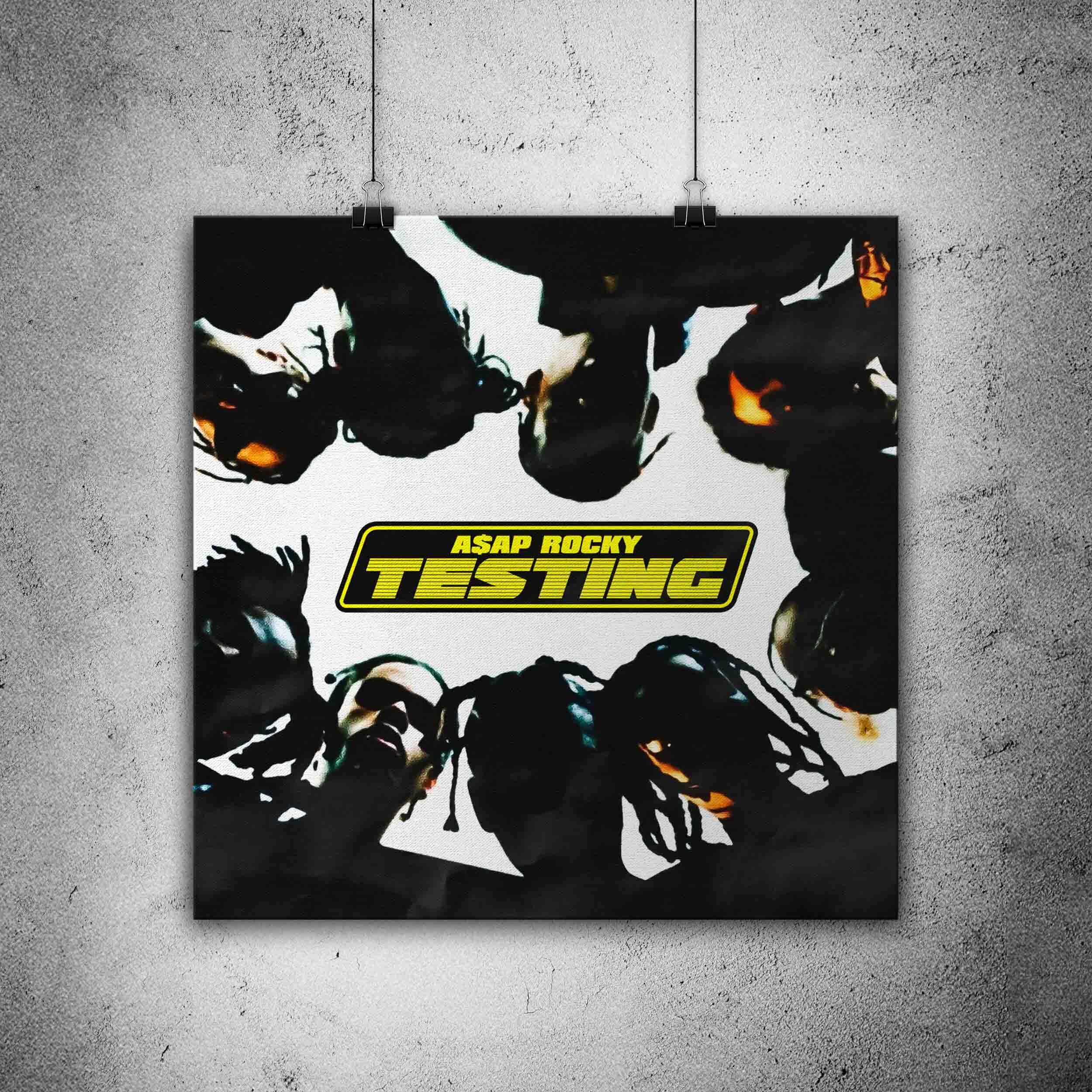 Asap rocky testing album cover Poster printed on semi-glossi | Etsy