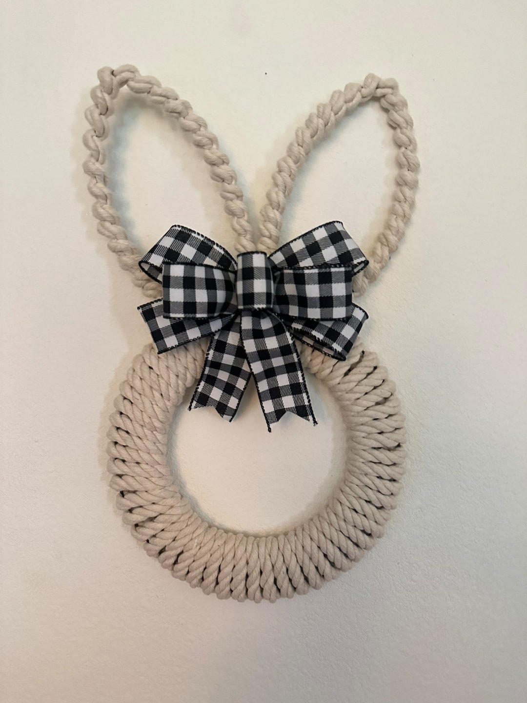Nautical Easter Bunny Wreath. Beach Easter Decor. Country Cottage ...