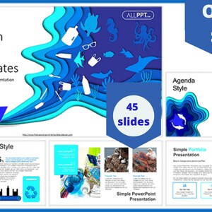 Stop Ocean Plastic Pollution Powerpoint Templates - Etsy