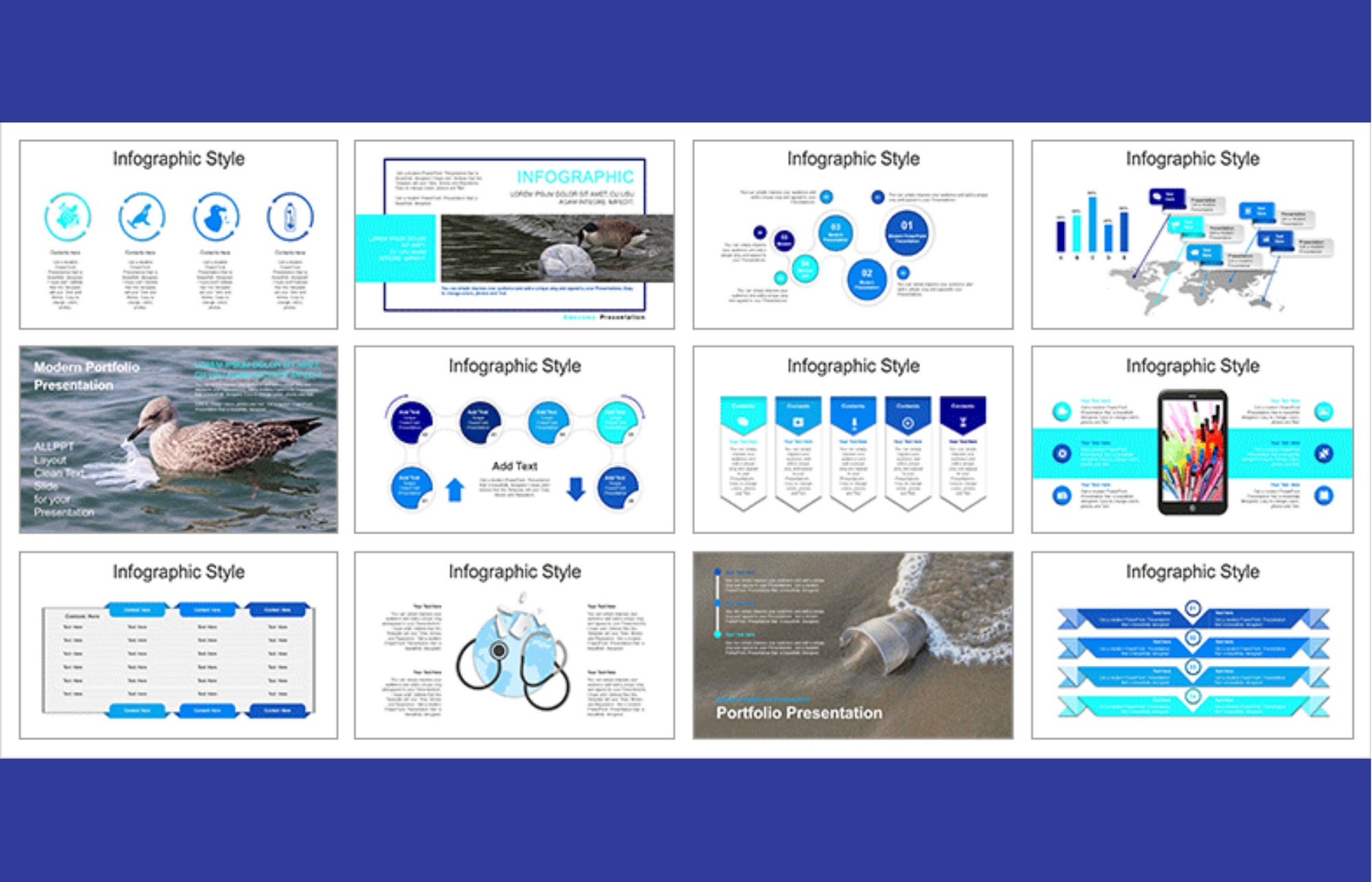 Stop Ocean Plastic Pollution Powerpoint Templates - Etsy