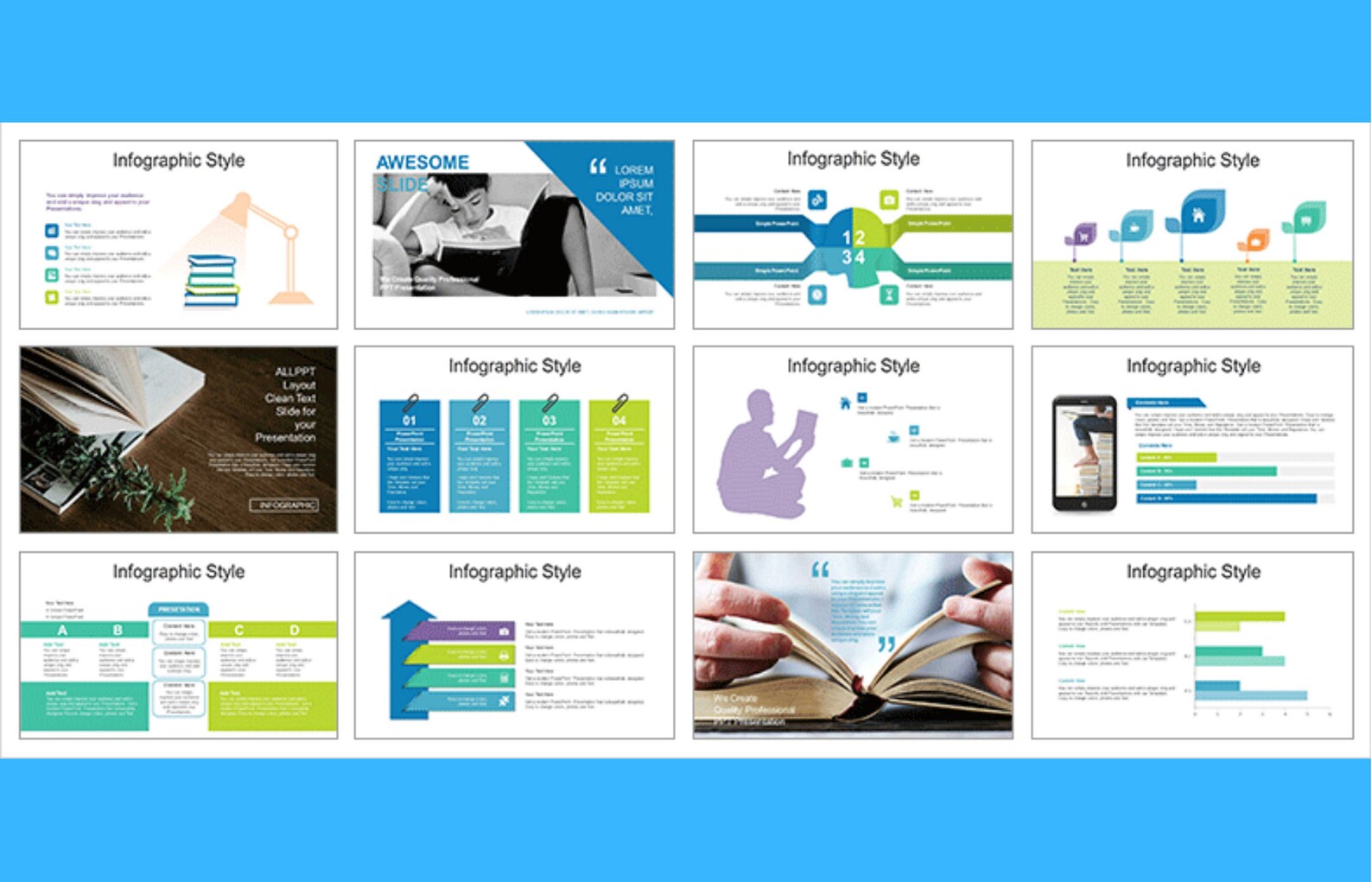Green Grass Open Book Powerpoint Templates - Etsy