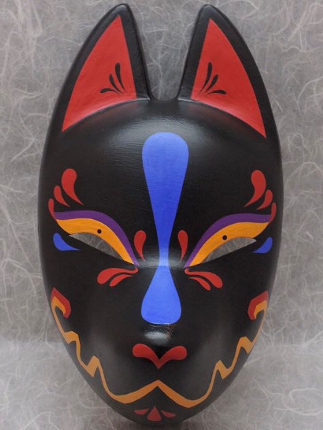 Japanese Noh Face Fox Mask BTTTLE Kitsune - Etsy