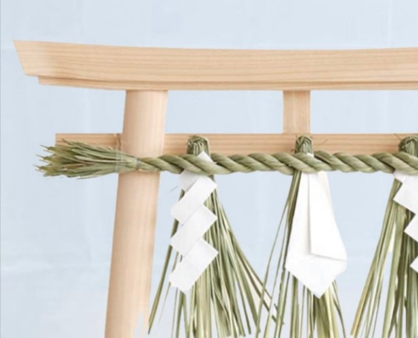 Japanese Torii Shrine Wooden Shinto Sacred Gate Shimenawa Set - Etsy