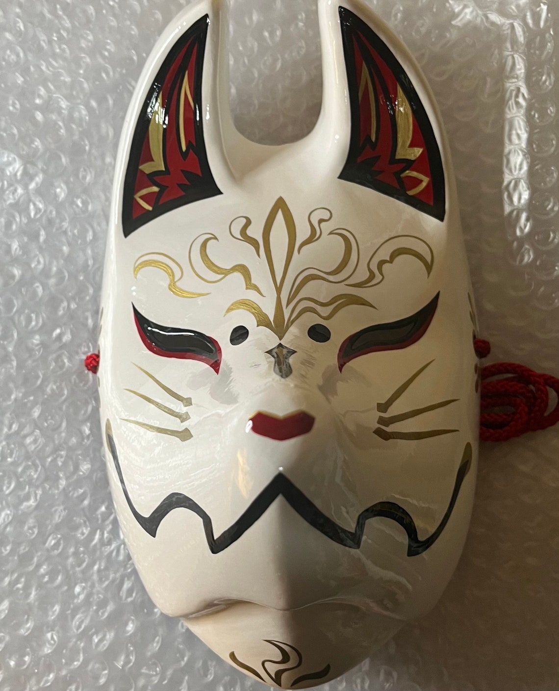 Japanese Noh Face Fox Mask Nine Tailed Fox KYUUBI Kitsune - Etsy UK