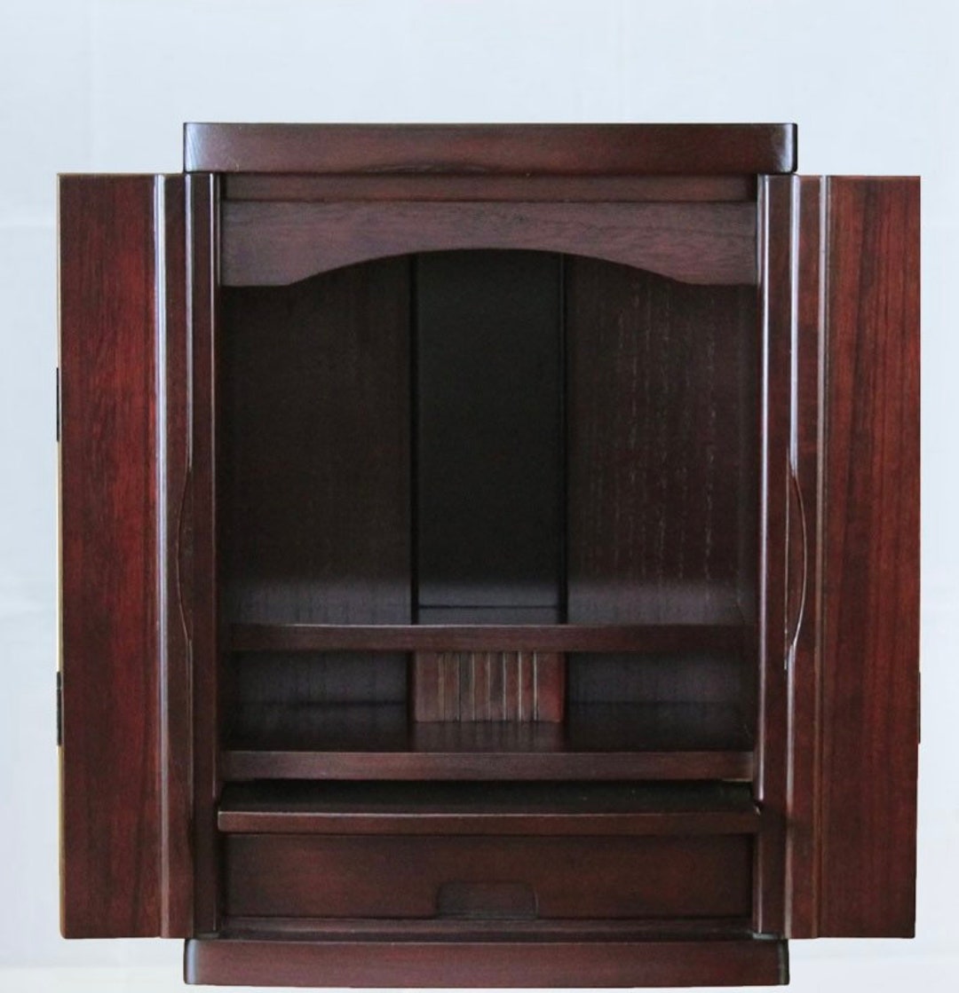 Japanese Butsudan Buddhist Altar Compact Size Brown - Etsy