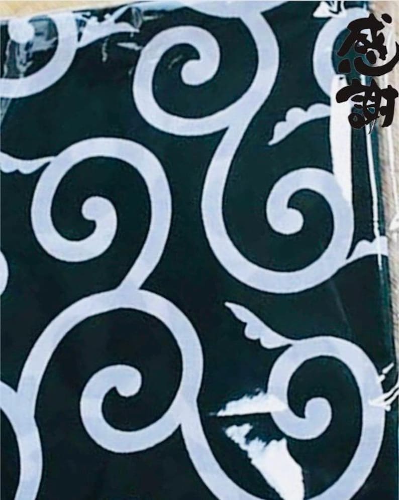Japanese Traditional Wrap Cloth Furoshiki Fabric Cotton Green Arabesque ...