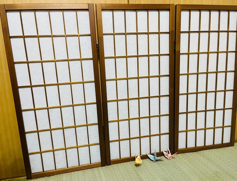 Modern Japanese Shoji Screen Set (3 Panels)/free Report Included the ...