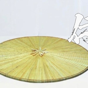 Samurai Bamboo Hat Japanese Ichimonji Gasa Edo Style Made in Japan ...