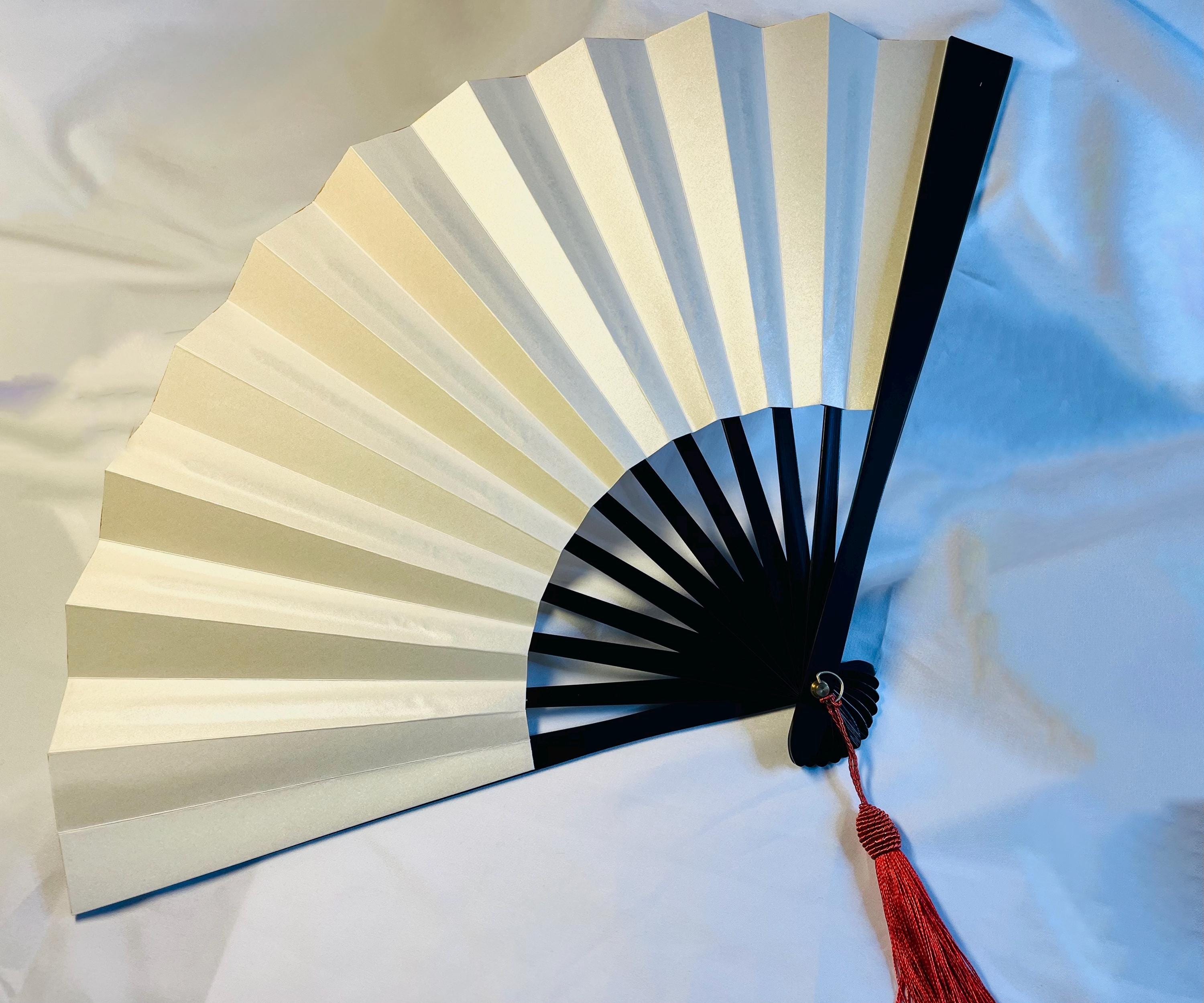 Tessen Japanese Samurai Iron War Fan Large Size 50cm White/with a ...
