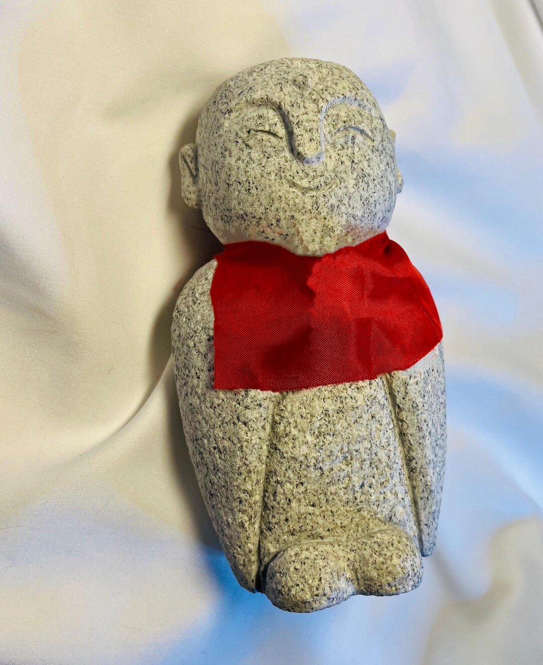 Lucky Jizo Statue With a Smiling Face Made in Japan From Made Stone - Etsy