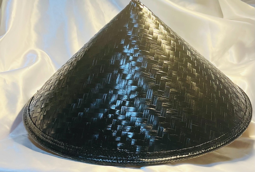 Japanese Samurai Hat (black) – Traditional Sengoku Era Style, Glossy or ...