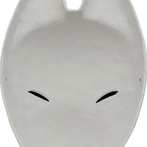 Japanese Fox Full Mask Plain Kitsune Art White Fox Mask - Etsy