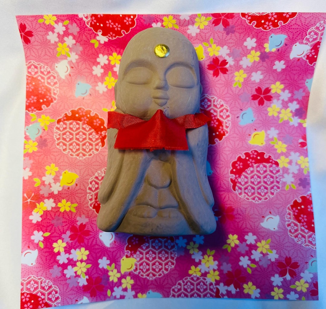Lucky Jizo Statue With a Smiling Face - Made in Japan, Ceramic - Etsy