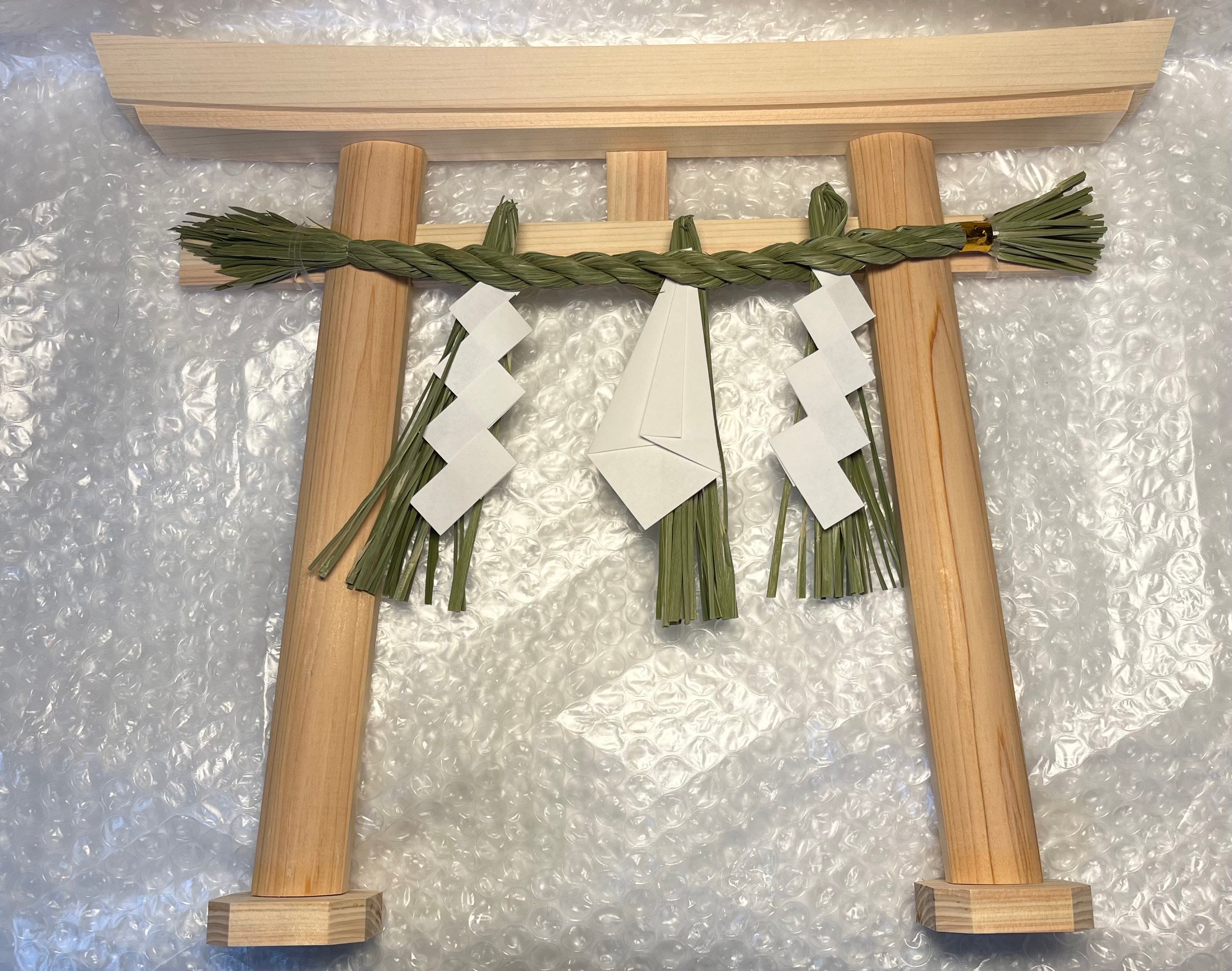 Japanese Torii Shrine Wooden Shinto Sacred Gate Shimenawa Set - Etsy