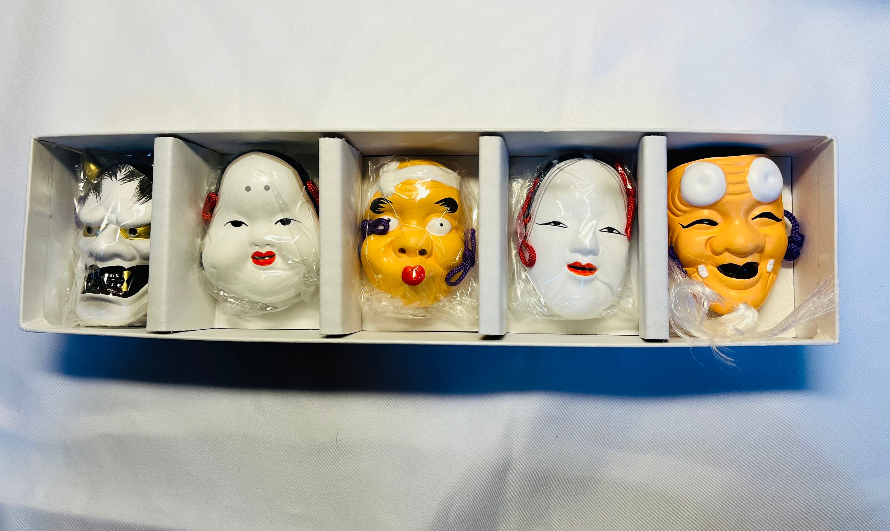 Japanese Noh Masks Set Hannya Okina Zoujo Okame Hiotoko - Etsy