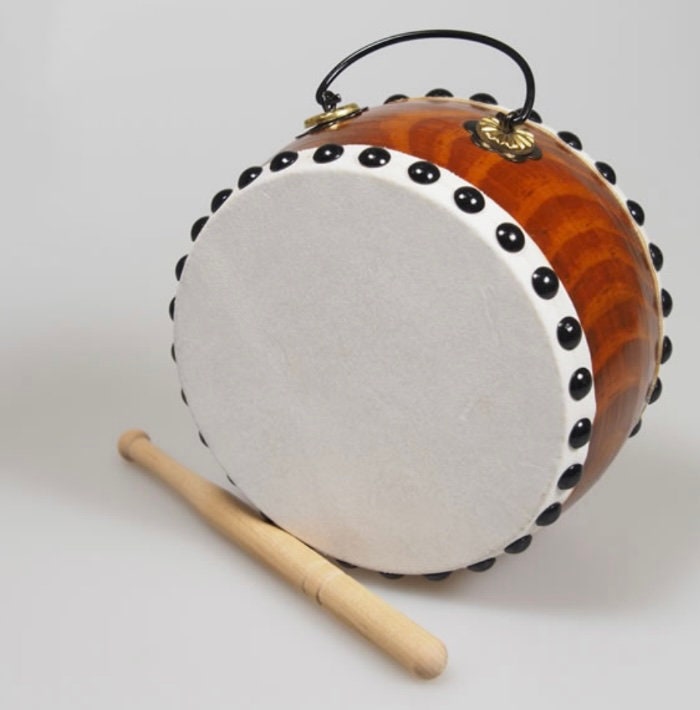 Traditional Japanese Drum With Sticks Wadaiko Diameter - Etsy