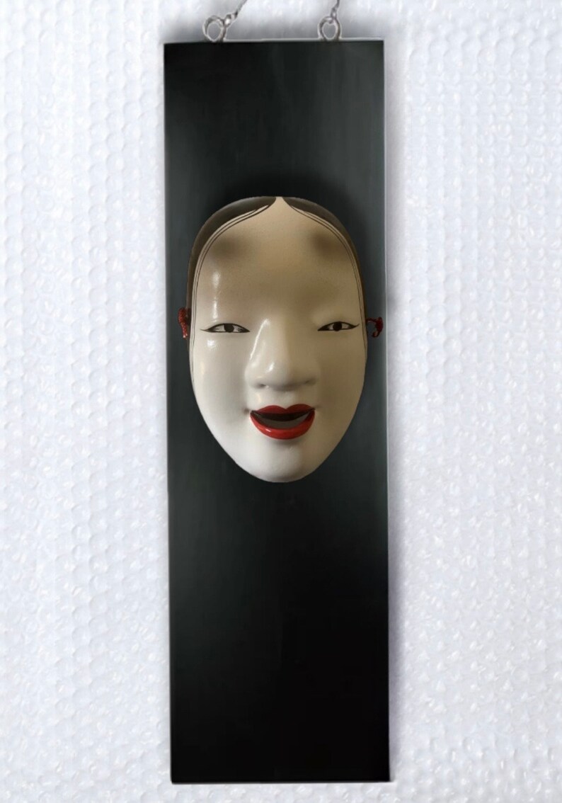 Noh Mask Traditional Japanese Art Masume Wall Statue Young Woman Face ...